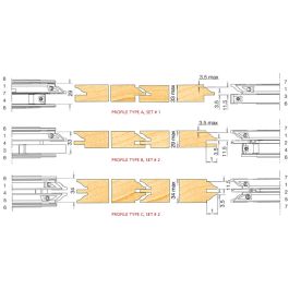 Insert Profile-Counter/Profile Cutter Set