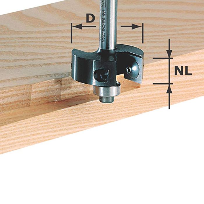 Festool 491085 1-1/2" HW Rebating Cutter with Reversible Blade Router ...