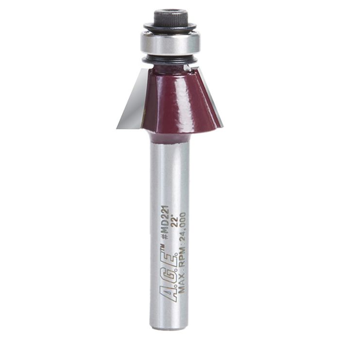 Amana Tool MD221 Age Series 1/2" Bevel Laminate Trim Router Bit with ...