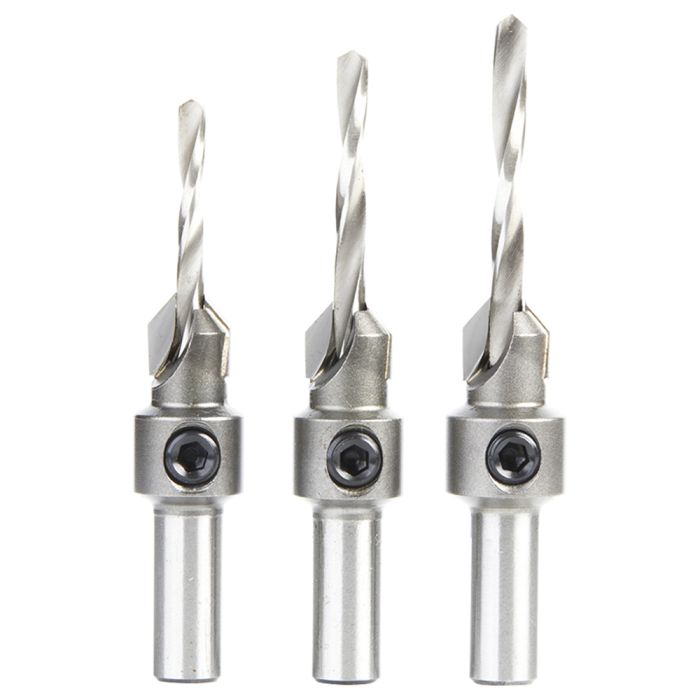 Amana Tool AMS-623 Round Shank Countersink Set, 3 Piece | burnstools.com