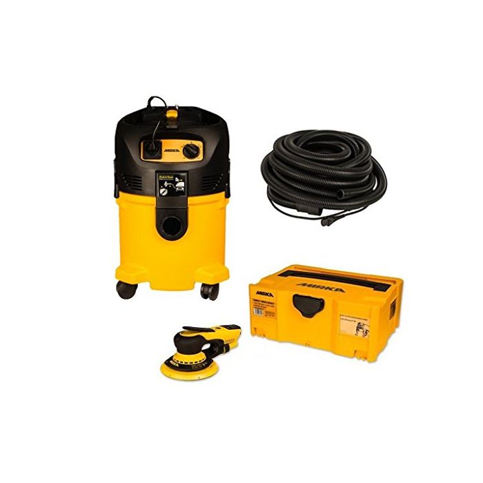 Mirka sander with dust extraction store