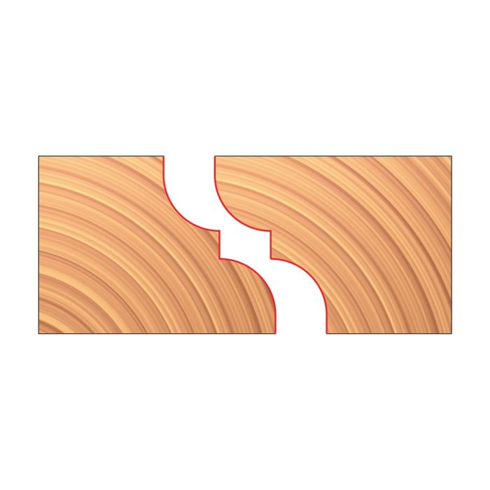 Freud 3-15/16" x 23/64" x 1-1/4" Matched Reverse Detail Shaper Cutter ...